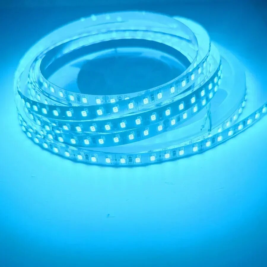 Светодиодная лента голубая Ice Blue, 5м, DC24V