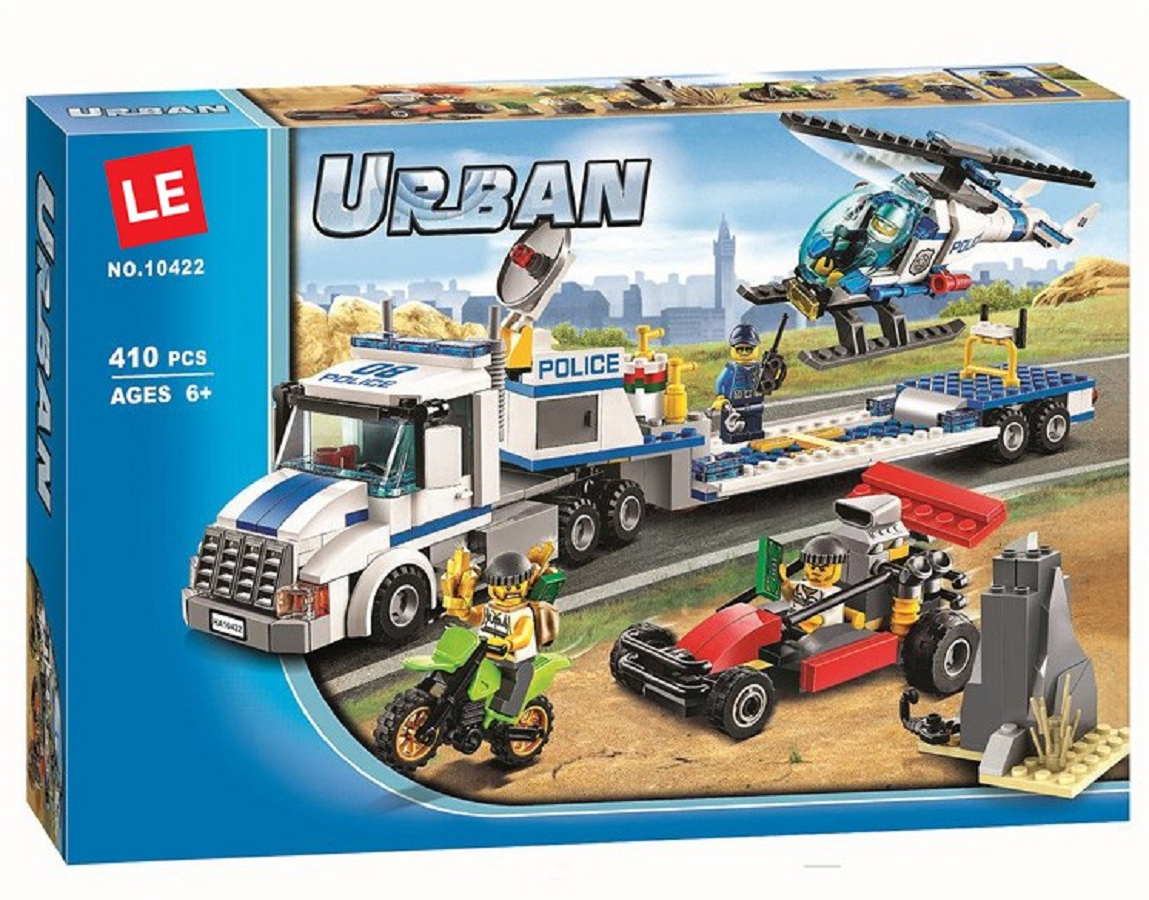Конструктор Urban City Полиция: Перевозчик вертолёта, 10422