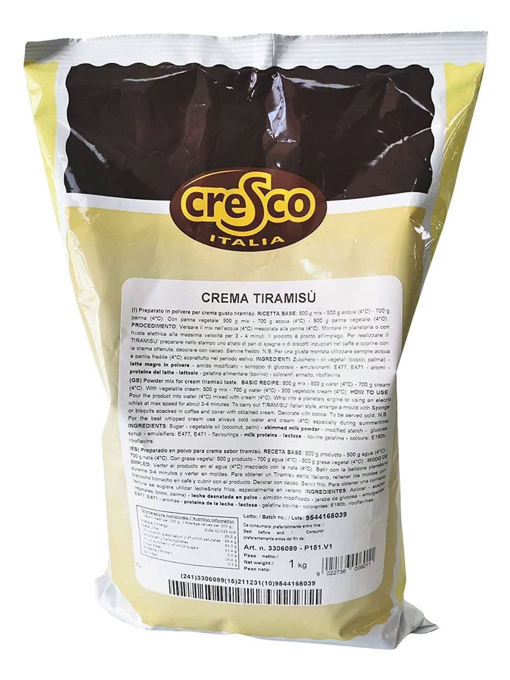 Смесь для десерта Cresco "Тирамису", пакет 1 кг