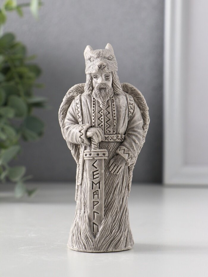 Фигурка славянский бог «Семаргл», 11.5×5×4 см, серая