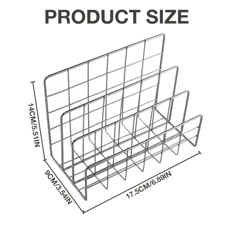 Металлический органайзер для книг и журналов