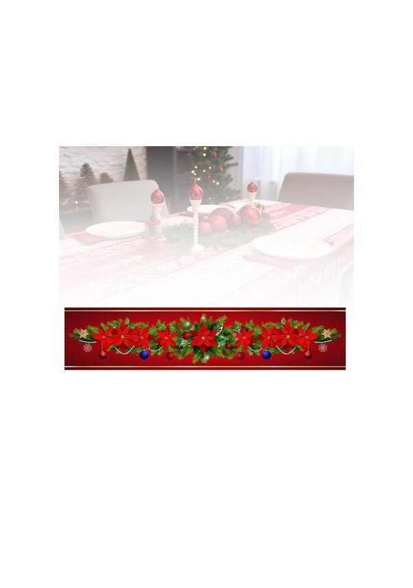 Рождественская дорожка для стола, комода, гостиной, домашнего стиля C