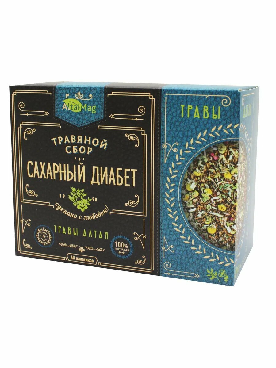 Сбор травяной Сахарный диабет АлтайМаг 60шт