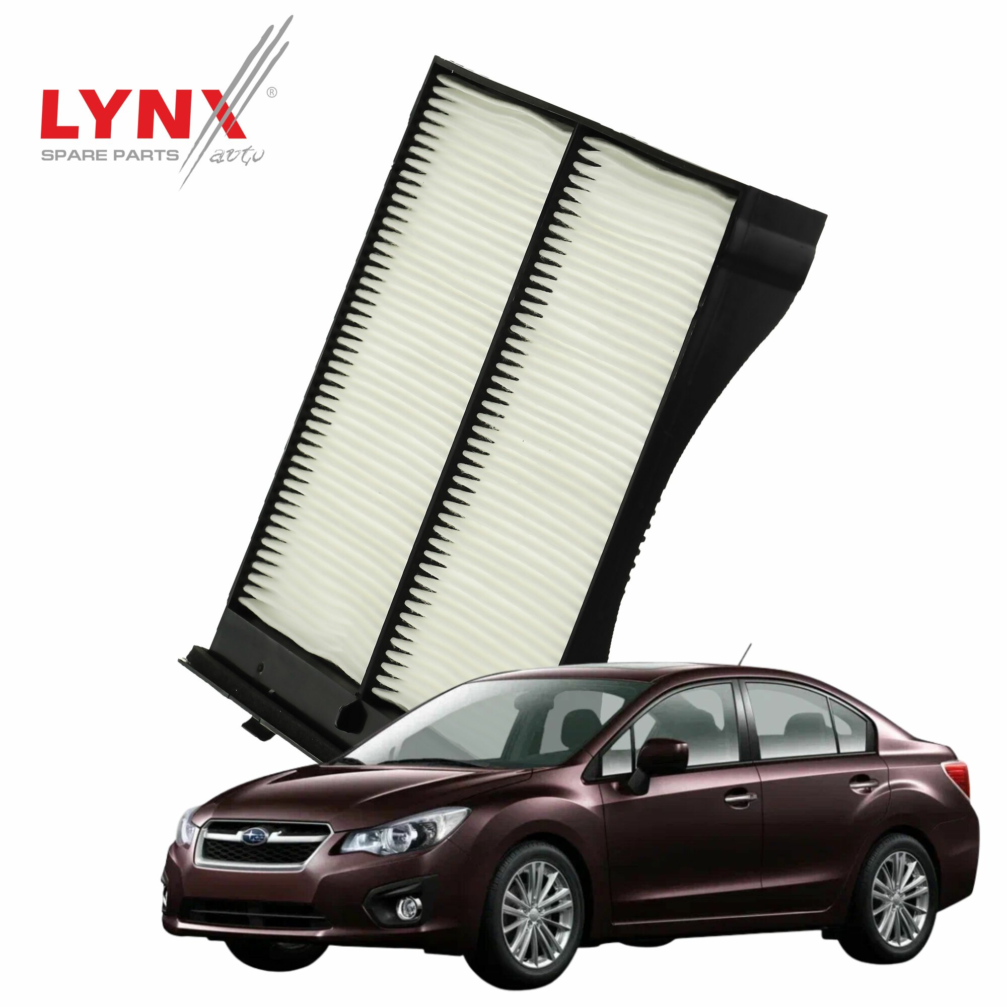 Фильтр салонный Subaru Impreza (4) / Субару Импреза 2011 2012 2013 2014 2015 2016 / 1шт LYNXauto