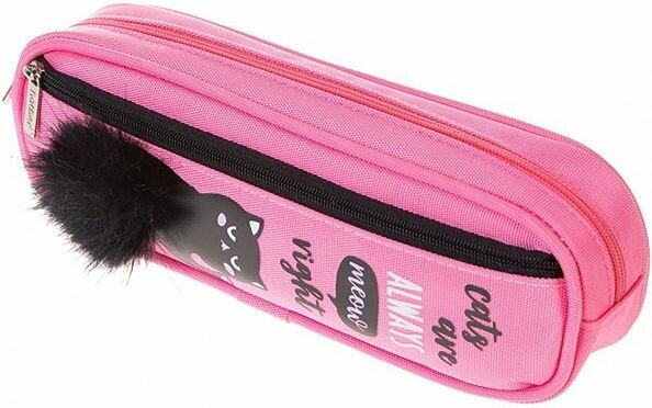 Пенал на молнии мягкий "САТs" "Hatber