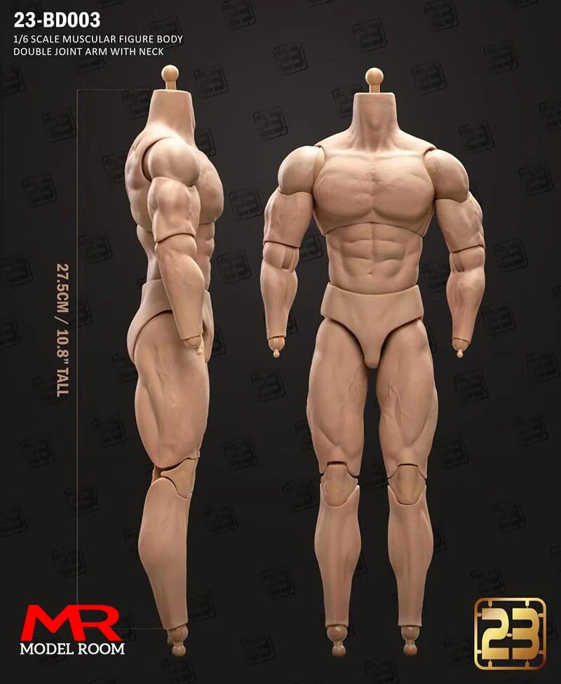 23 игрушки 23-BD001 1/6 мужской солдат Стандартный фотоэлемент 23,5 см-27,5 см мужской солдат экшн-фигурка шарнирное тело, Бежевый, Унисекс