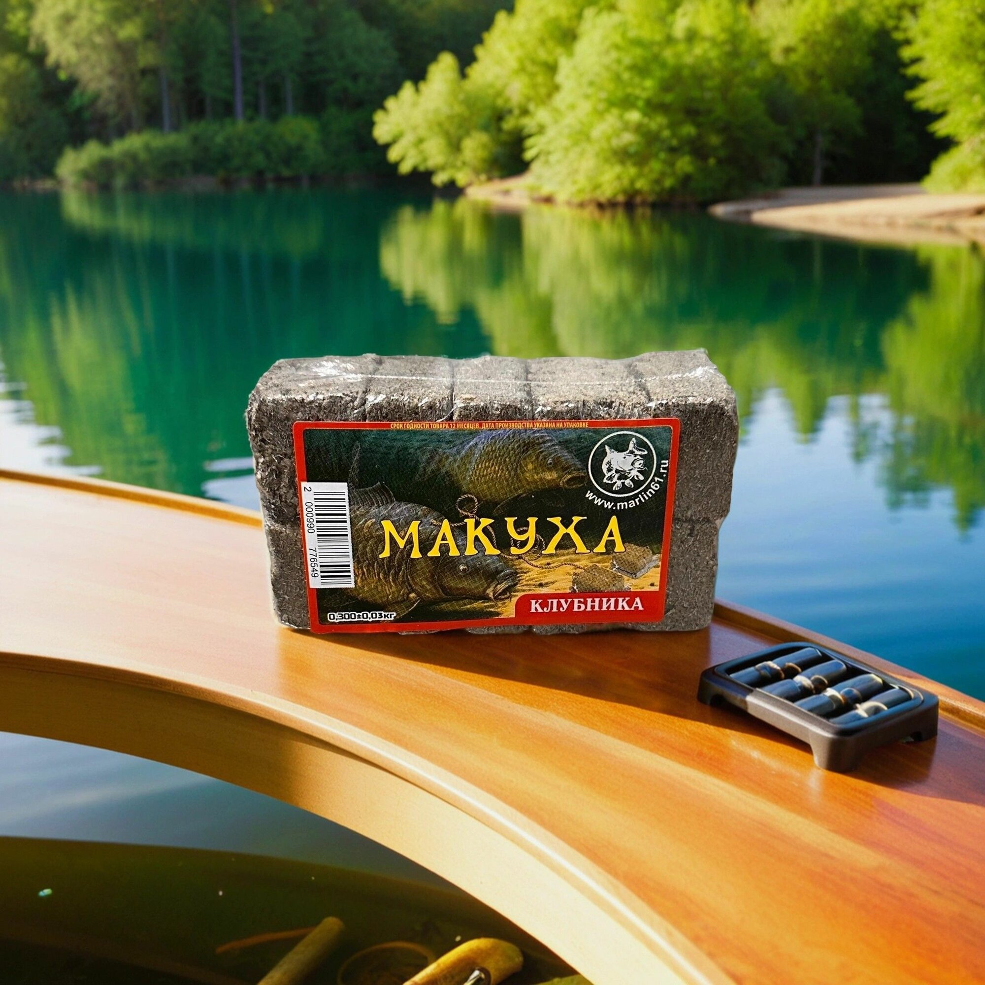 Макуха аромат клубника для рыбалки / прикормка для рыбы