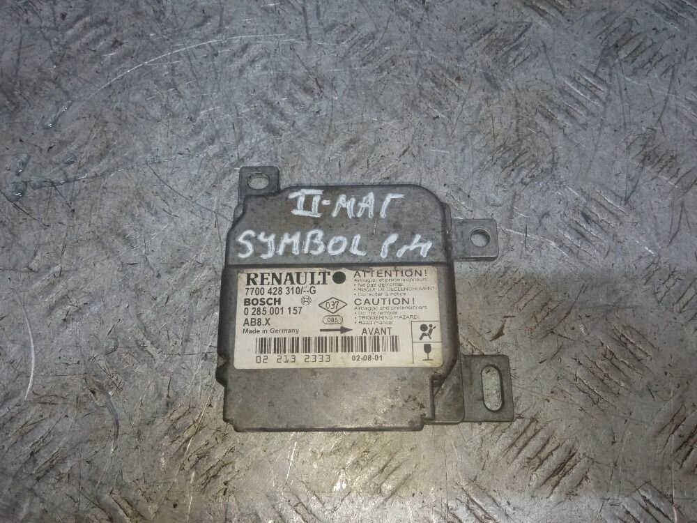 Блок управления Air Bag Renault Symbol 1.4 0285001157