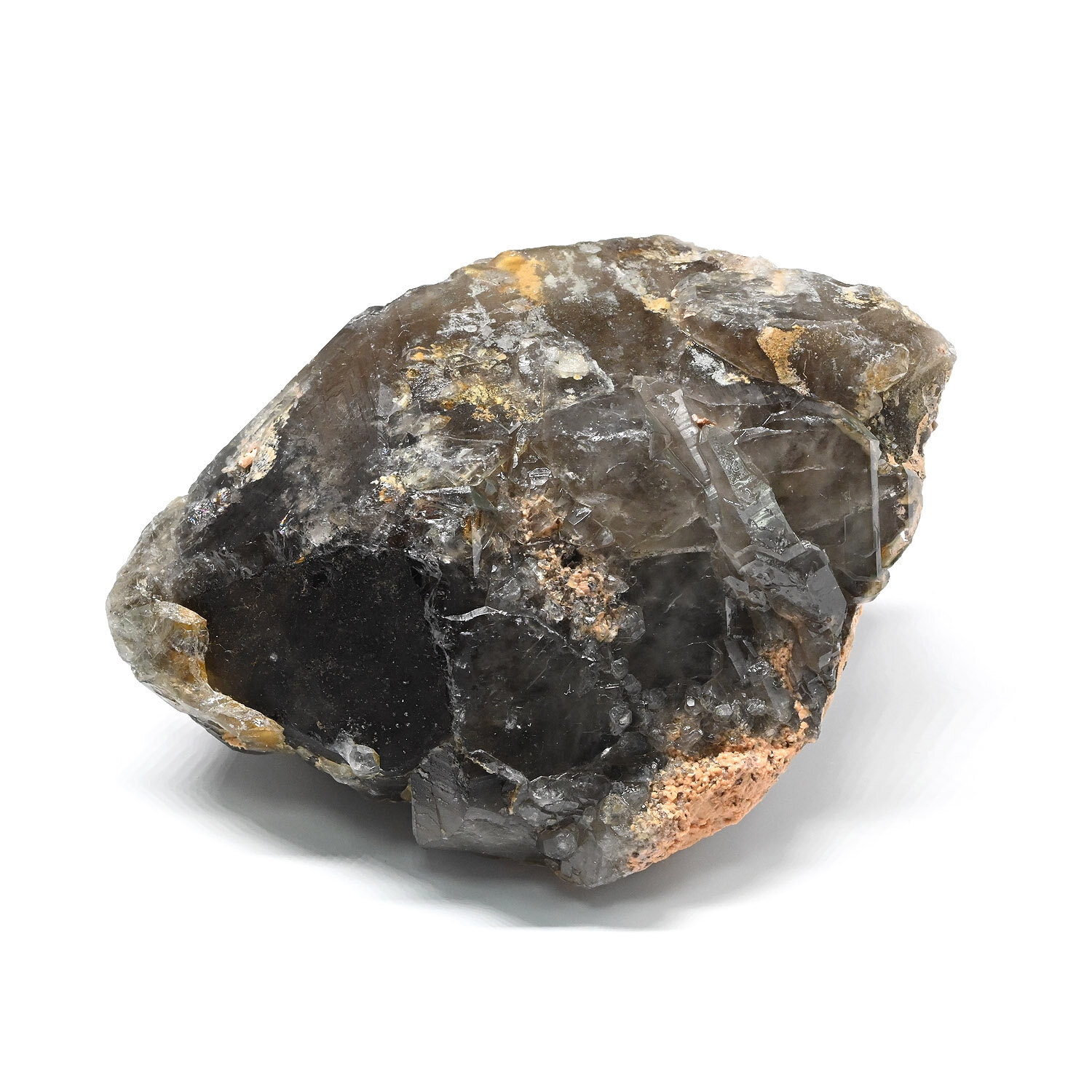 Кристалл раухтопаза (дымчатого кварца) 74*48*34мм, 848г .