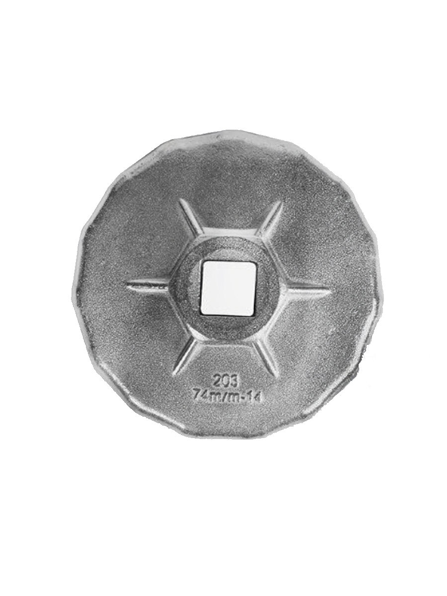 Съёмник масляного фильтра 74 мм 14 граней АвтоDело 40523