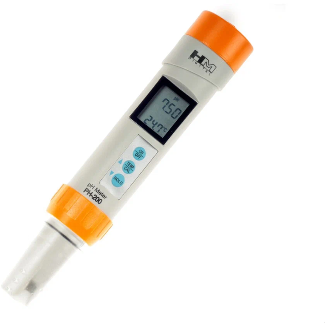 PH метр HM Digital "PH200", с функцией измерения температуры, портативный, компактный