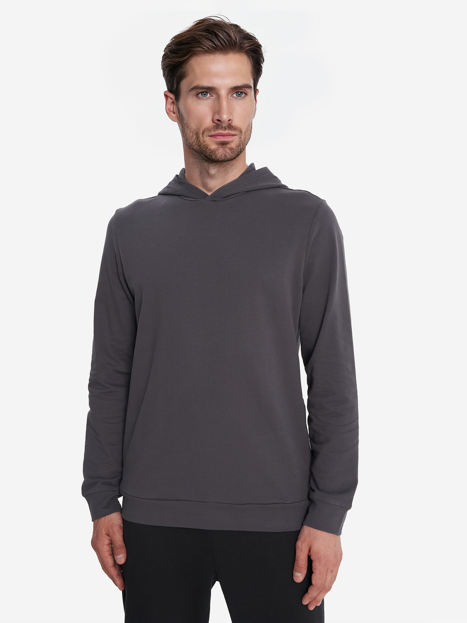 Худи MATRIX SPORT MSM Hooded fleece jumpers w/o zip, размер 60-62, , темно-серый — фото 1