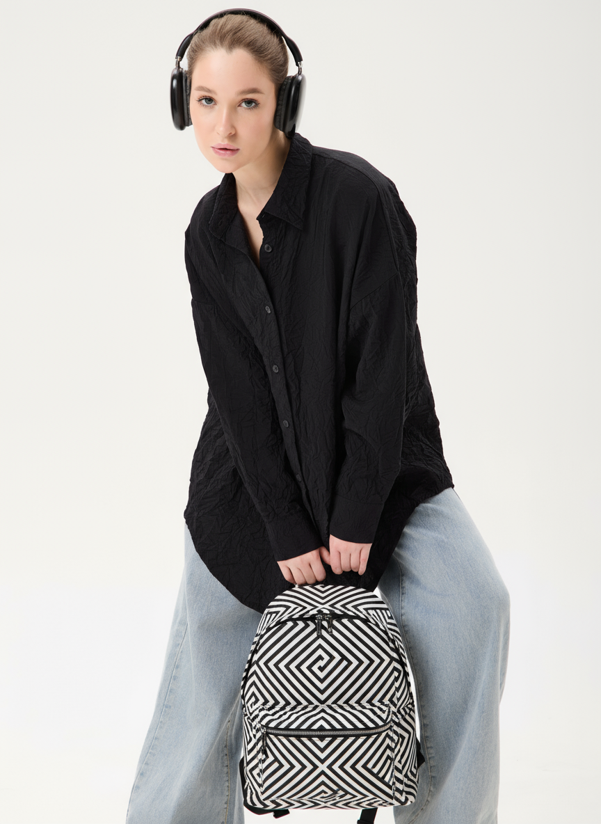 Рубашка с "мятым" эффектом