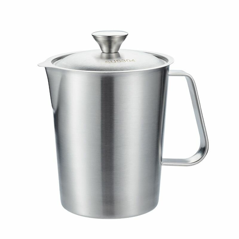 Кухонный кувшин мерный с крышкой 2 л, мерный стакан из нержавеющей стали