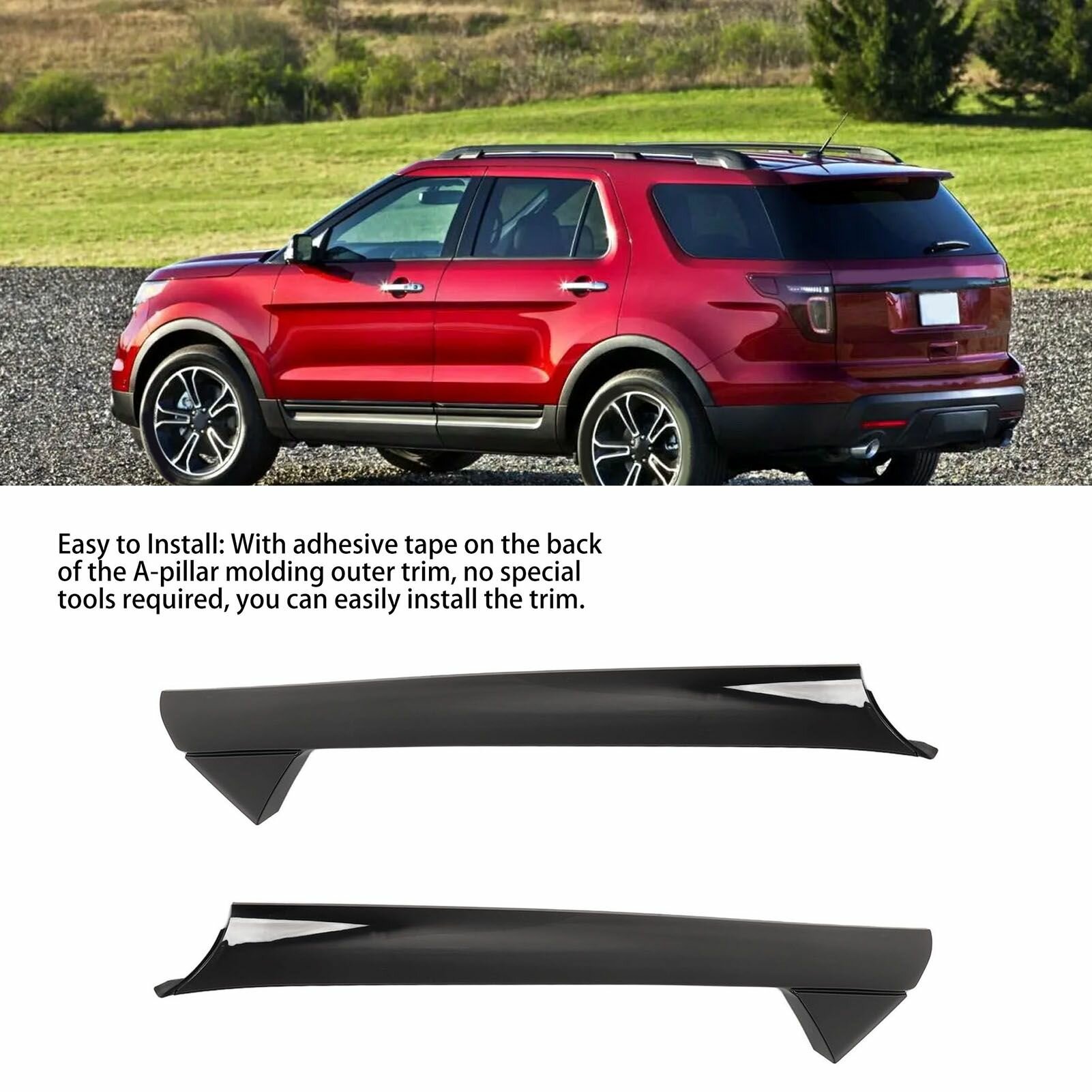 Автомобильная отделка переднего ветрового стекла (левая + правая) для Ford Explorer 2011-2019, BB5Z7803136AB BB5Z7803137AB