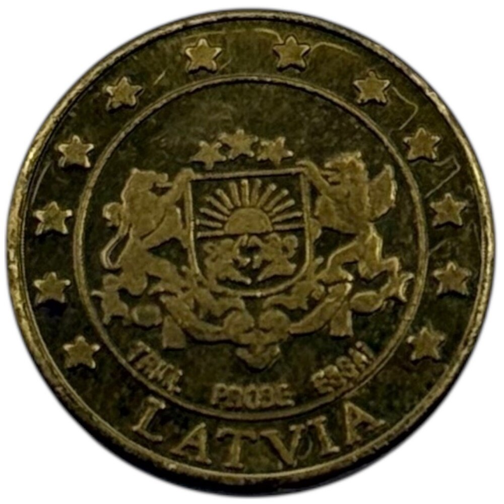 Латвия 10 евроцентов 2004 г. Munster (Проба)