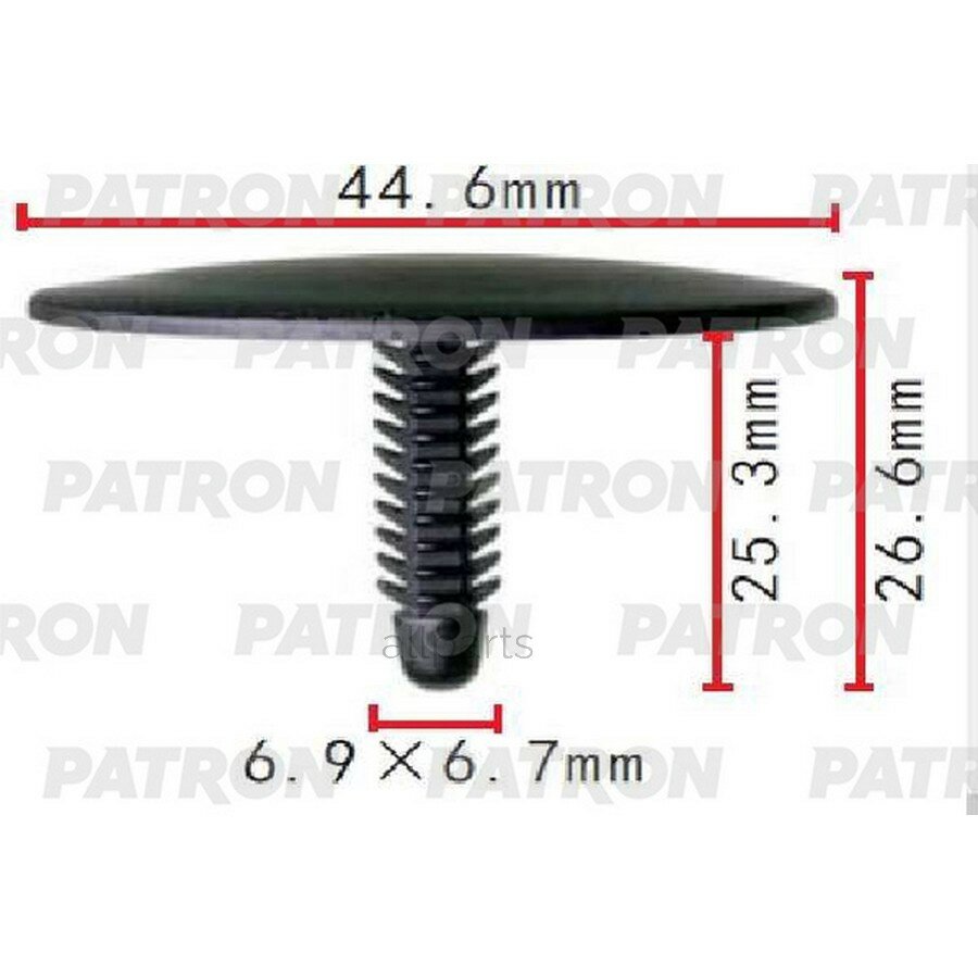 PATRON P37-1586 Клипса пластмассовая Ford применяемость: обивка салона