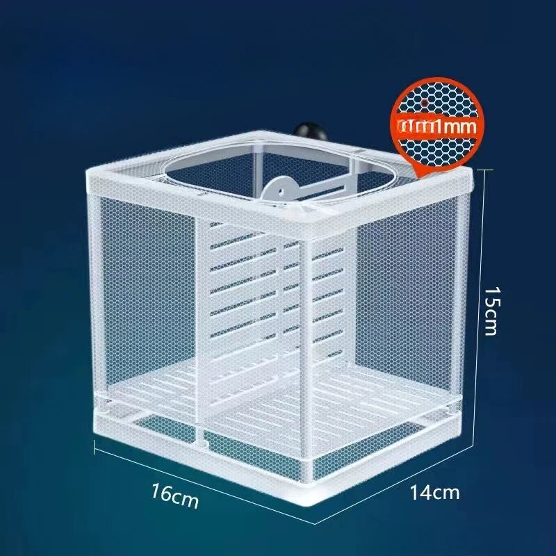 Аквариумный инкубатор для мальков Mesh + Plastic 16x14x15cm