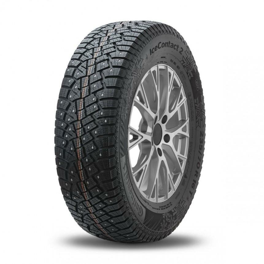 Шина Continental(Континенталь) ContiIceContact 2 шип 225/55 R17 101T зимняя автомобильная шипованная