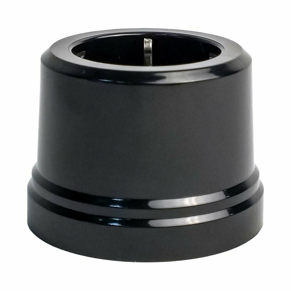 Ретро пластиковая розетка EDISEL Basic черная