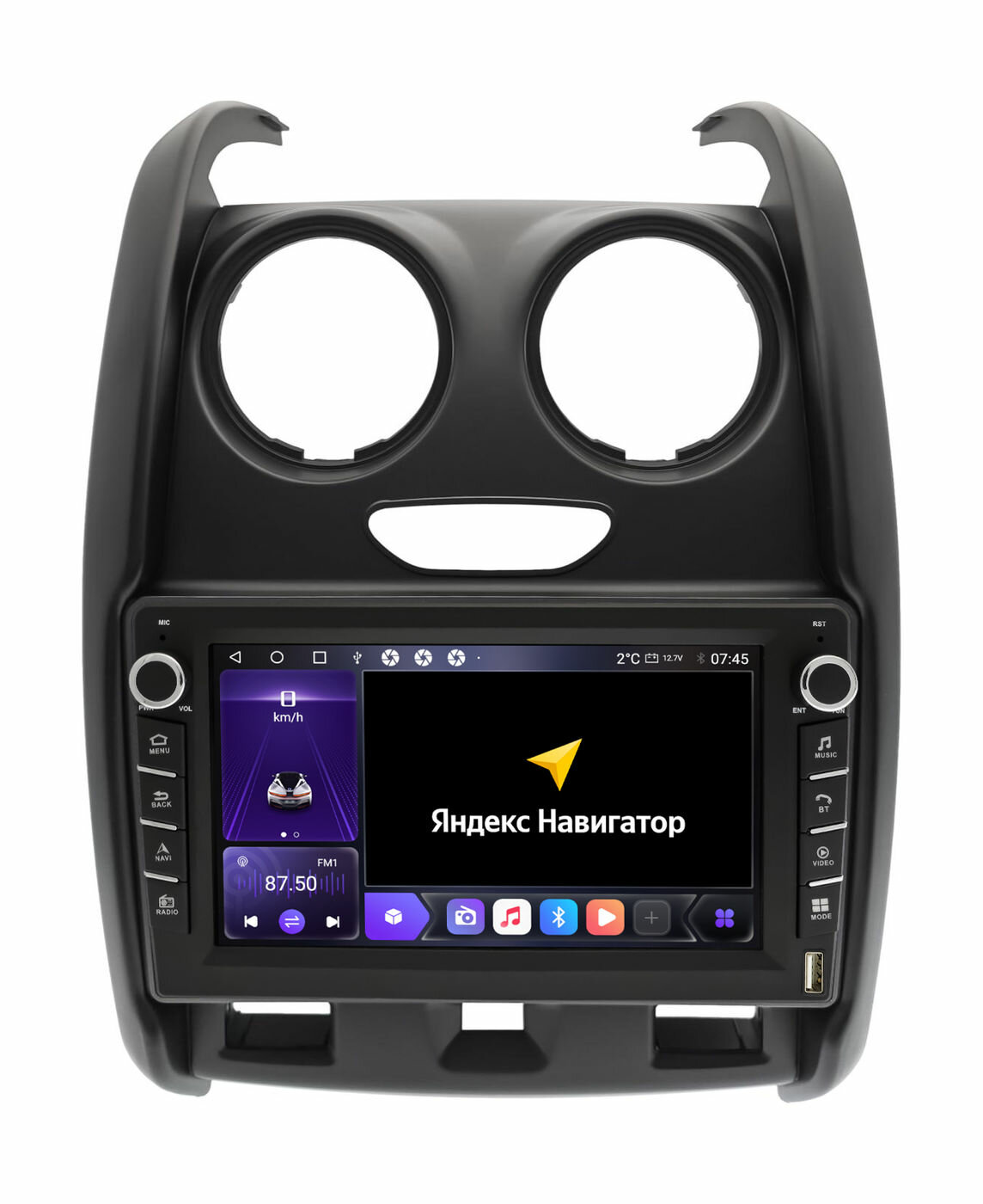 Магнитола Renault Duster 2015 - 2021, Lada Largus FL (Ларгус) 2021+ тип 4 / 8 дюймов, 4/64GB, 8 ядер, DSP, 4G, Android 10 / Wide Media