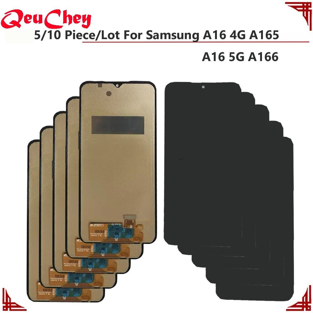 5/10 шт./лот Incell OLED для Samsung A16 4G A165 A165F ЖК-дисплей A16 5G A166 A166B сенсорный экран в сборе без/с рамкой 5 Incell 4G Frame