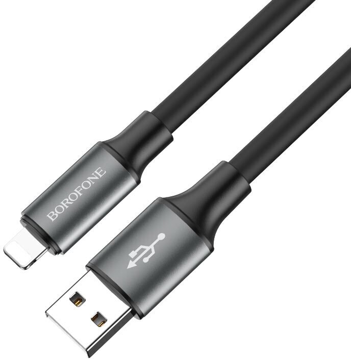 BOROFONE BX82 Bountiful, кабель для зарядки iPhone и передачи данных USB на Lightning, 1м, ток до 2.4A