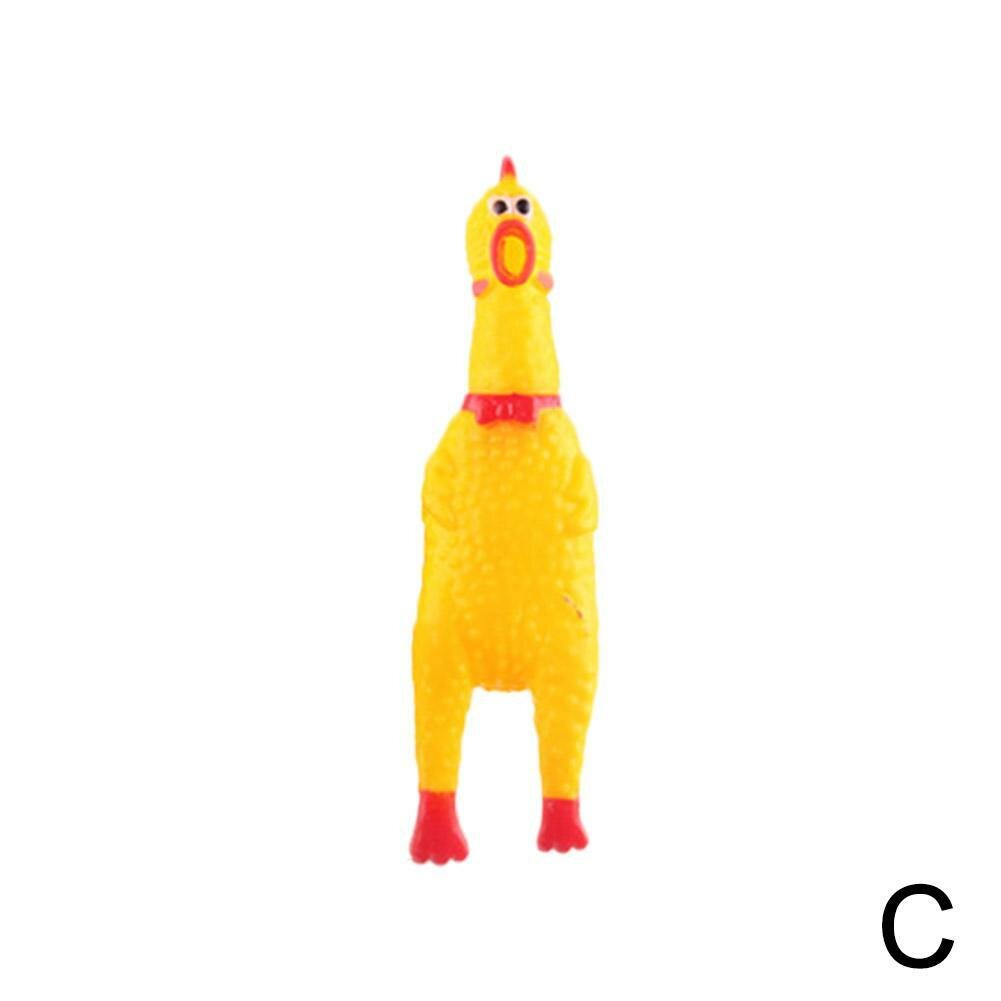 Игрушка пищалка для собак, желтая курица большая с пищалкой, для дрессировки, антистресс для всех пород , кусалка для собак, орущая курица, для прогулки и игры дома