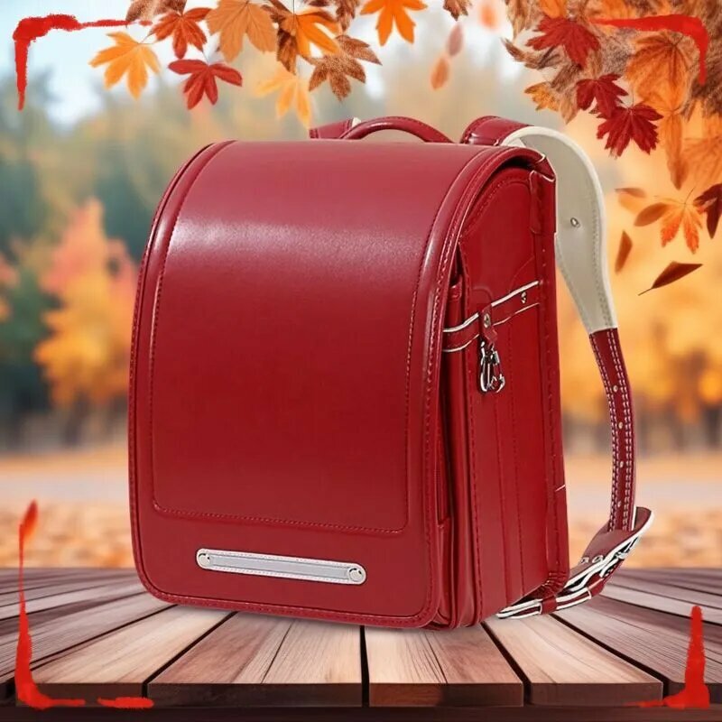 Pюкзак школьный для детская, кожаный, японский стиль