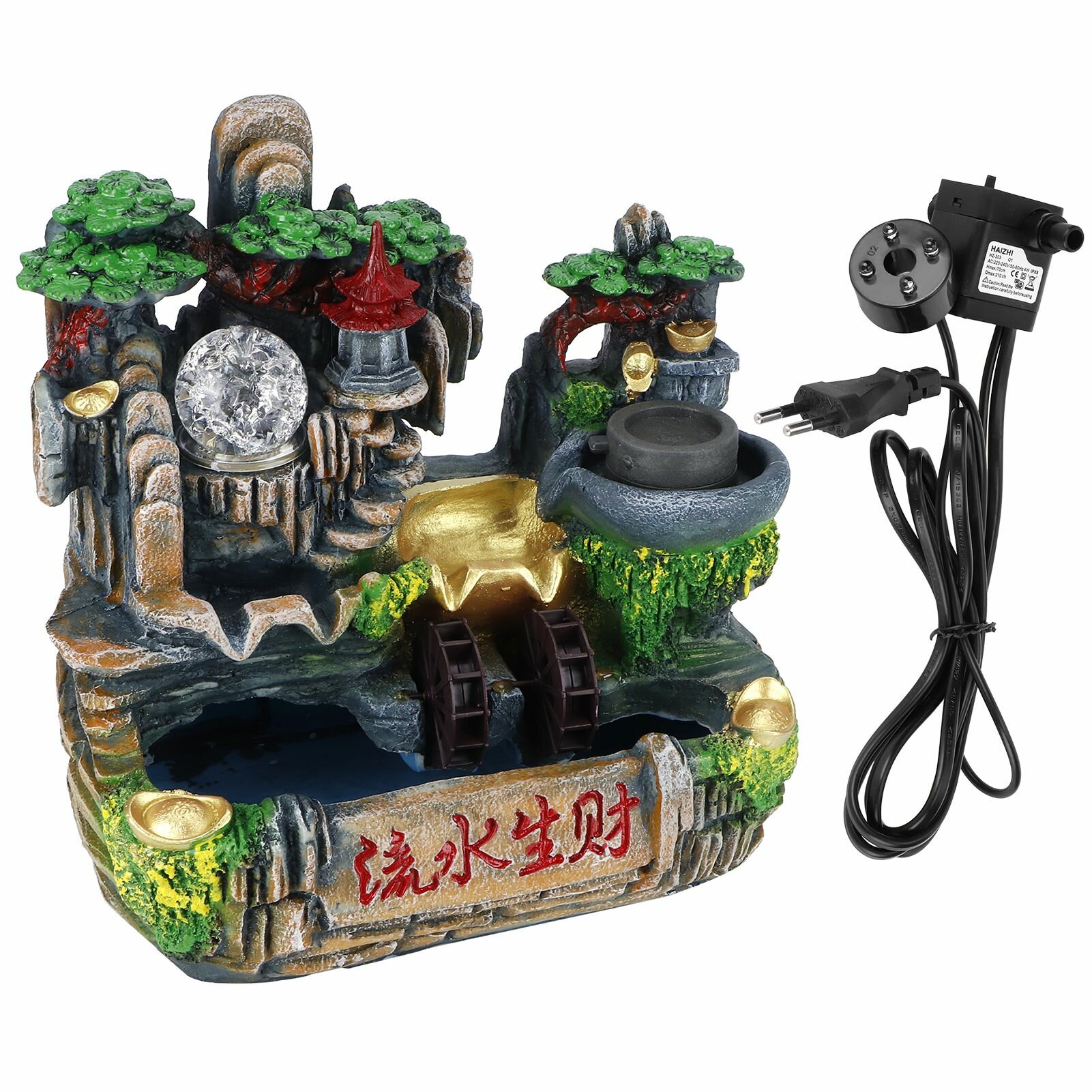 Настольный фонтан из резины с имитацией ландшафта для дома и офиса