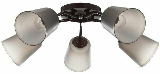 Люстра "Онлайн" (цилиндр) 5х15Вт Е27 модель: BR 00222 венге/черный