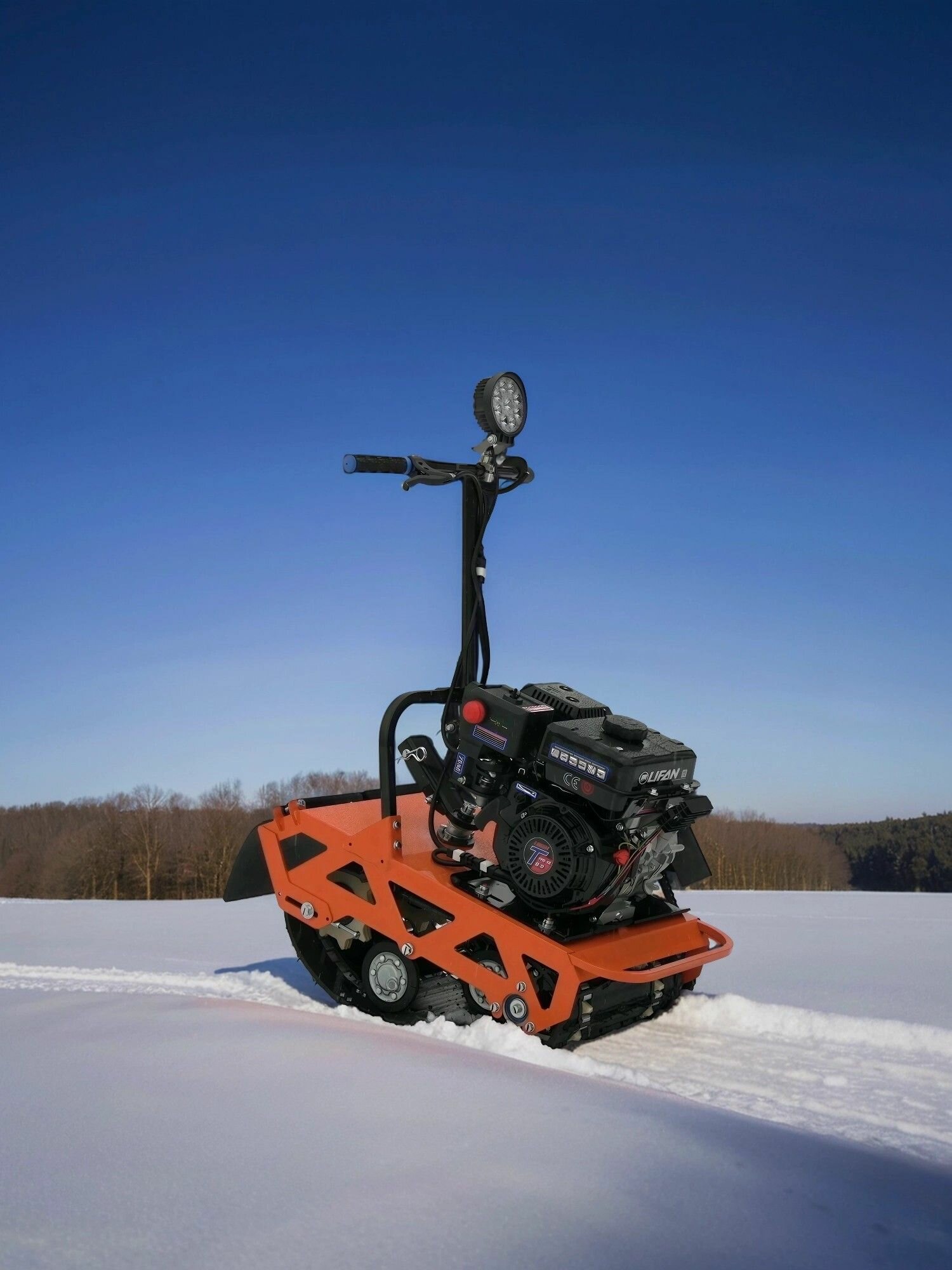 Мотобуксировщик компактный белка - 8LE л. с, с фарой и электростартером