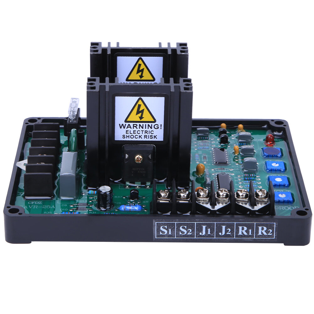 Автоматический регулятор напряжения 1 фаза 2 провода для бесщёточного генератора AVR GAVR-25A, стабильное управление мощностью