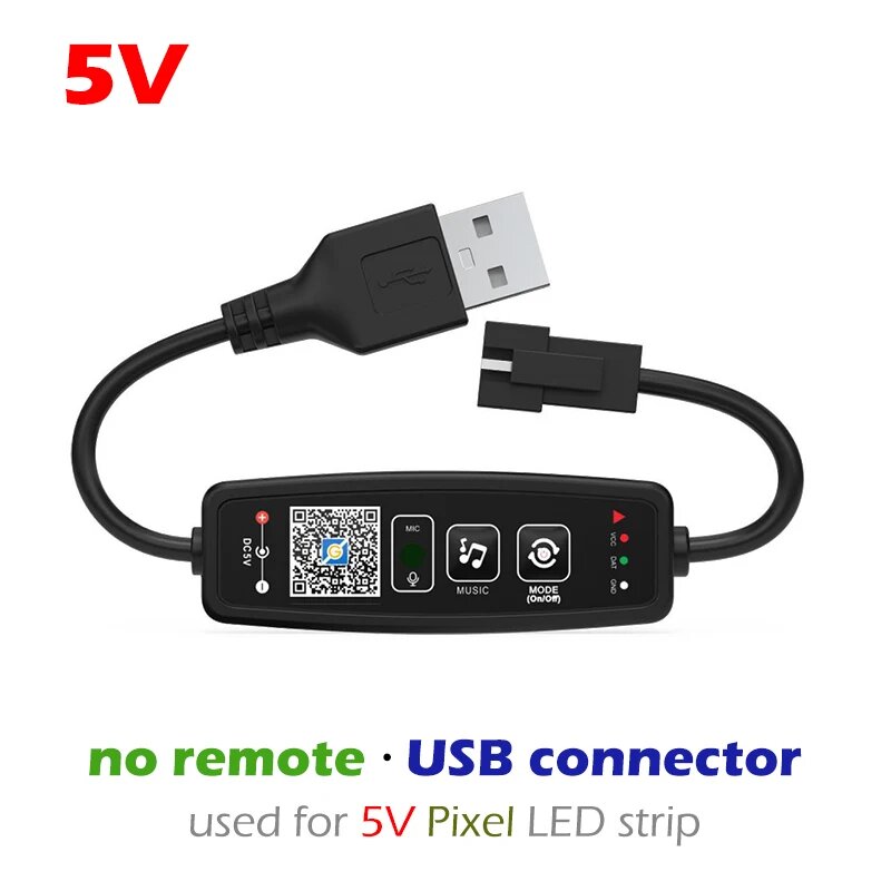 Bluetooth RGB контроллер для светодиодной ленты USB Controller