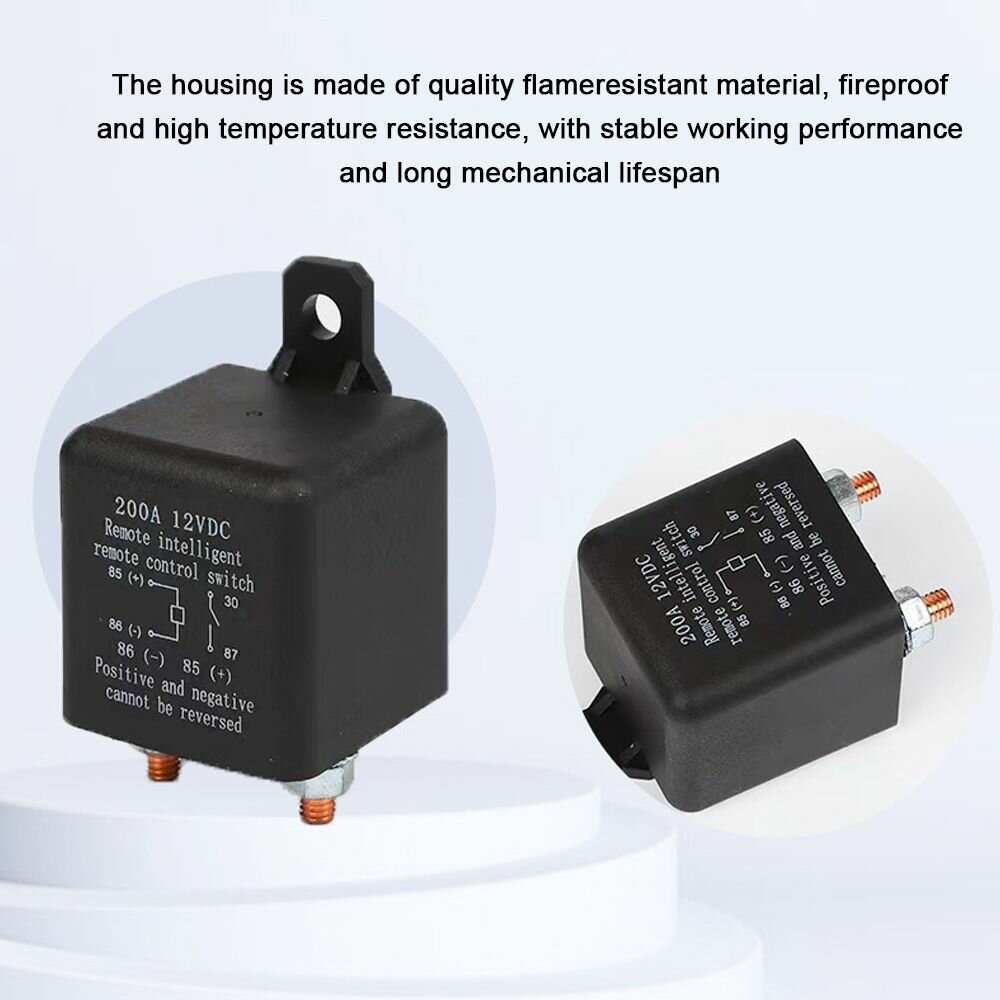 Реле 12В 200А с беспроводным дистанционным выключателем