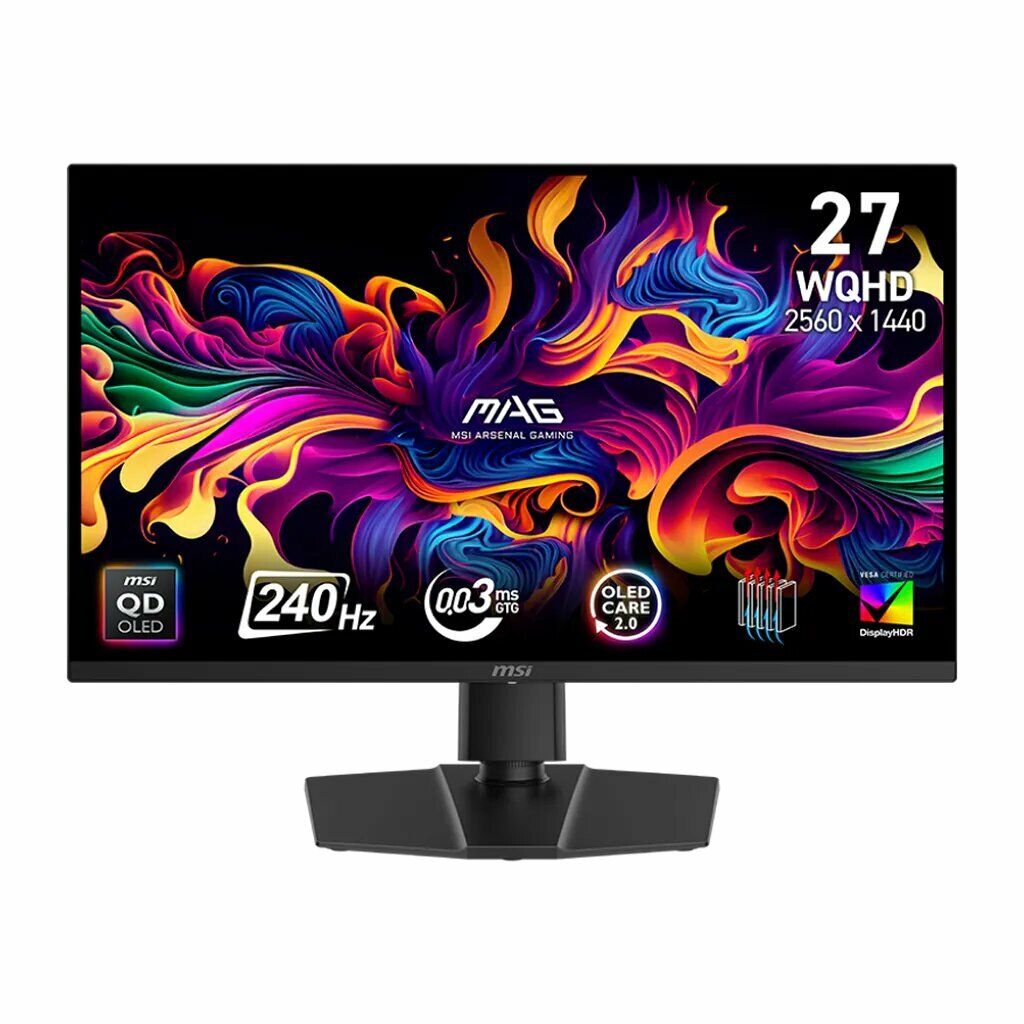 Монитор MSI MAG 271QP QD-OLED X24, 26.5" QD-OLED 240 Hz, WQHD