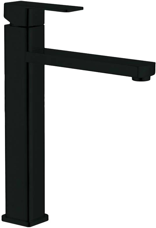 Смеситель для раковины Ledeme H33B L1133B черный, глянцевый, кран для ванной в раковину, рычажный, с керамическим картриджем