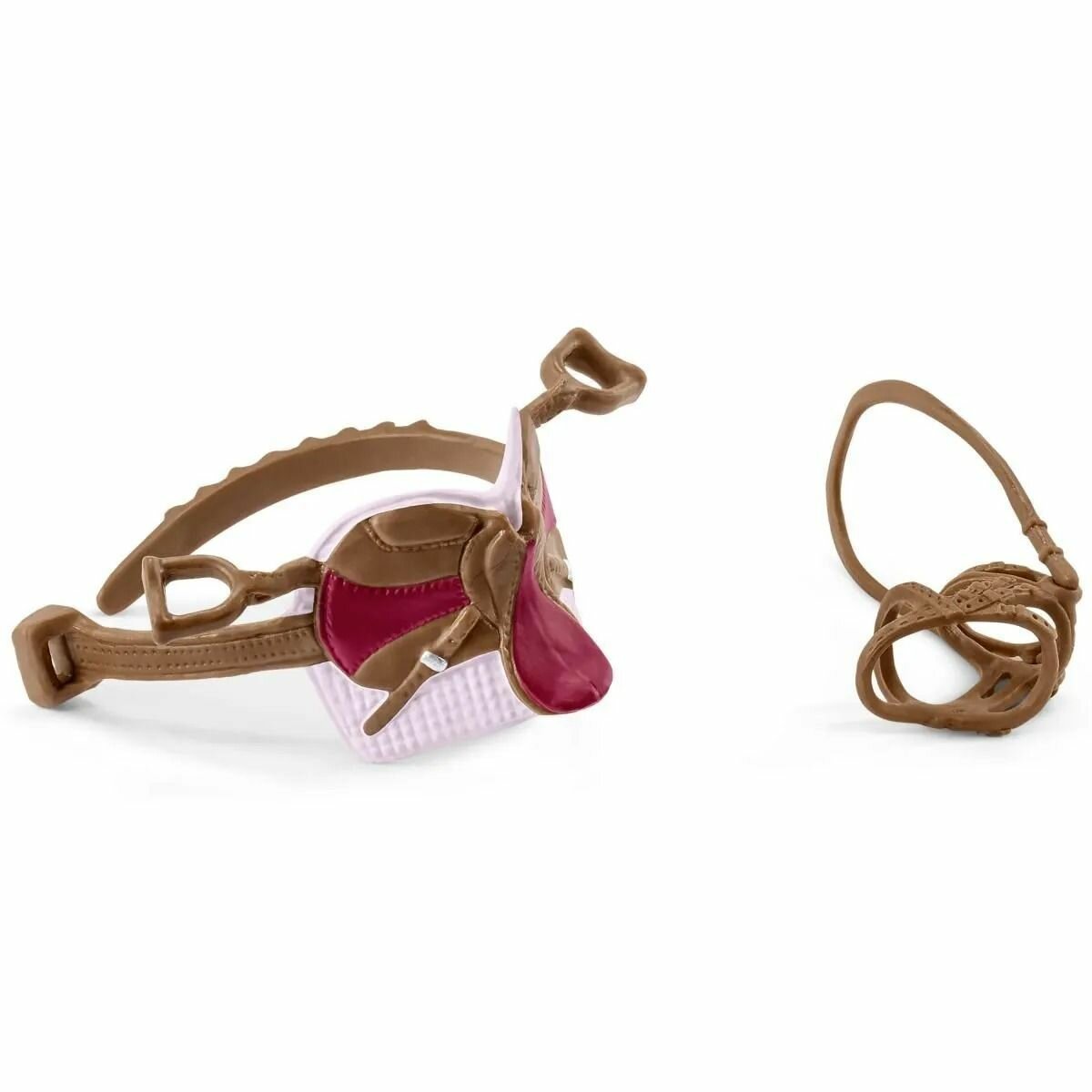 Schleich Фигурка Седло и уздечка для Софии и Блоссома, серия Horse club / Аксессуары для лошади, Шляйх 42490