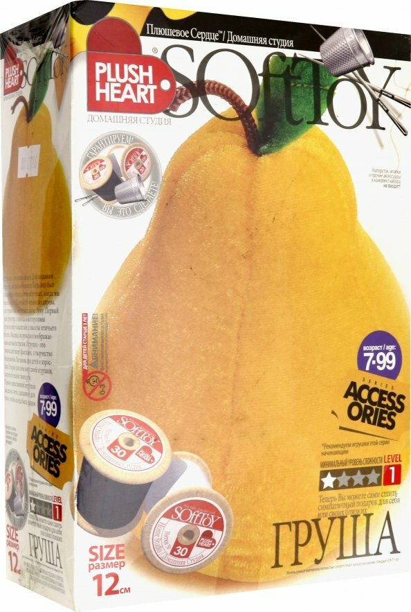 Набор для шитья Плюшевое сердце Груша для детей от 1 лет ЕАН 4607012715807