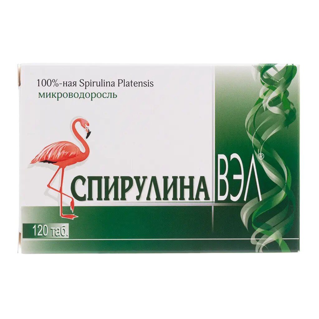 Спирулина ВЭЛ таблетки массой 0,5 г 120 шт