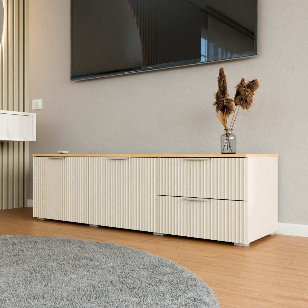 Тумба под телевизор Салерно 9 напольная 148 х 42 х 43