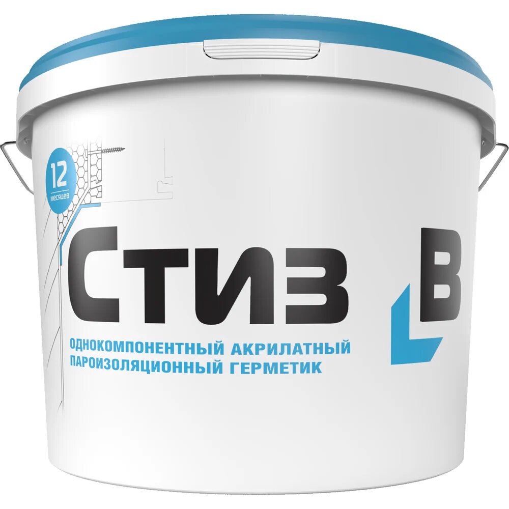 Стиз В ведро 7 кг акриловый пароизоляционный герметик для монтажа окон RM000003637