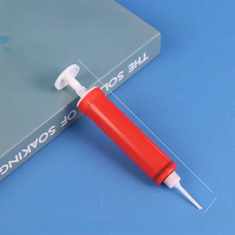 Насос воздушный Qiaoxue, с иглой и красной трубкой, полипропилен, насыпная упаковка