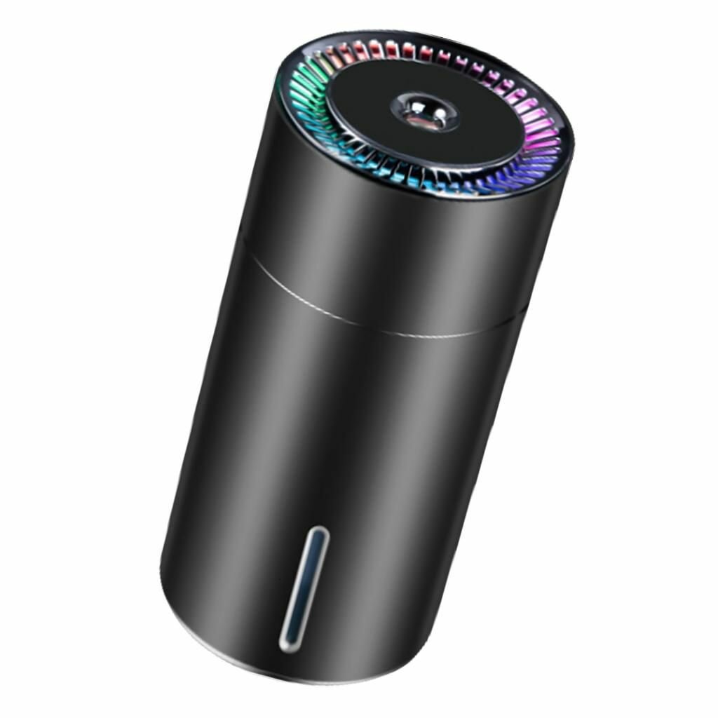 Машина для ароматерапии автомобильного увлажнителя воздухаАлюминиевый сплав черного цвета