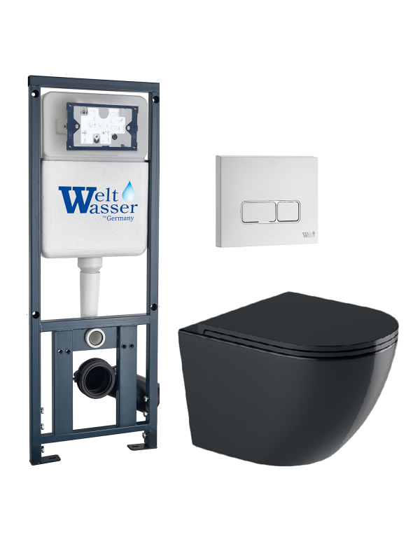WeltWasser Комплект MARBERG 410 + MERZBACH 041 XL MT-BL + MAR 410 SE GL-WT WeltWasser