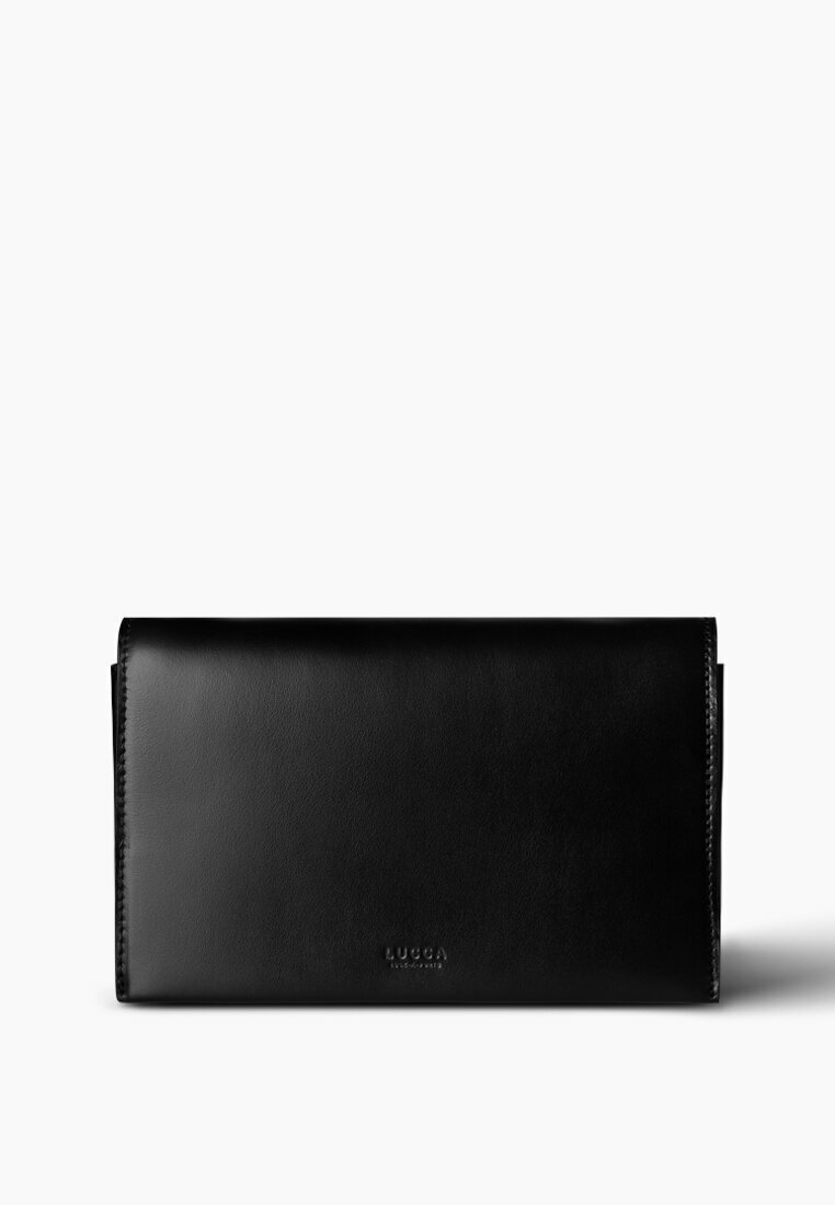 Сумка клатч LUCCA, фактура гладкая, черный