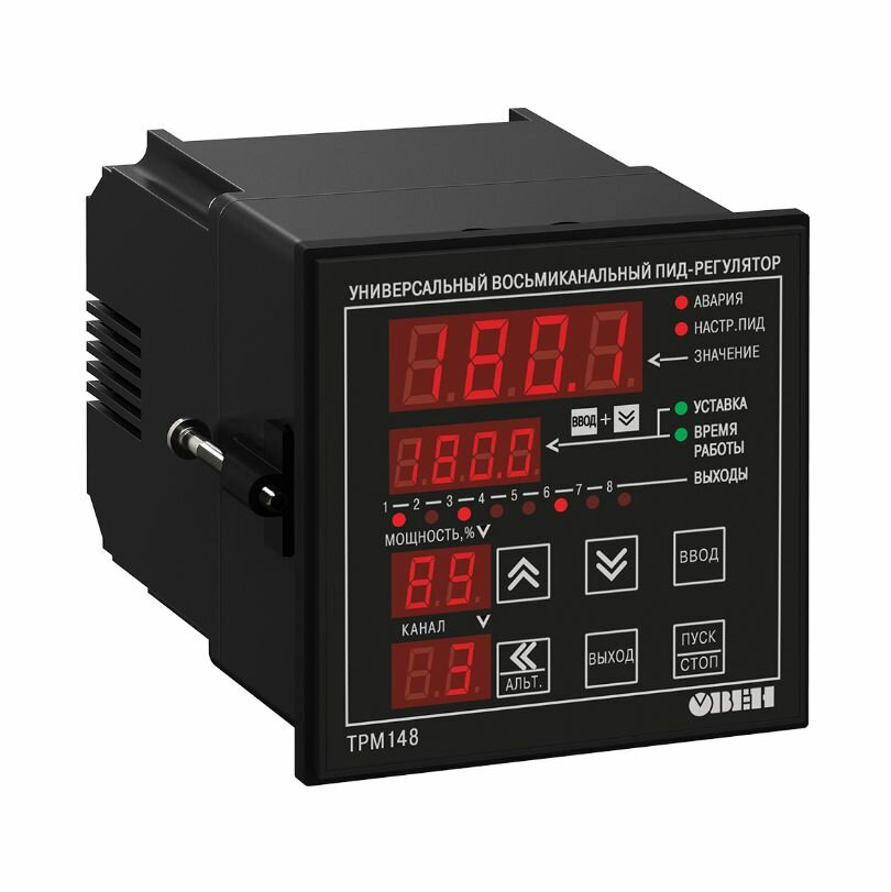 ТРМ148-Р восьмиканальный ПИД-регулятор с RS-485 овен