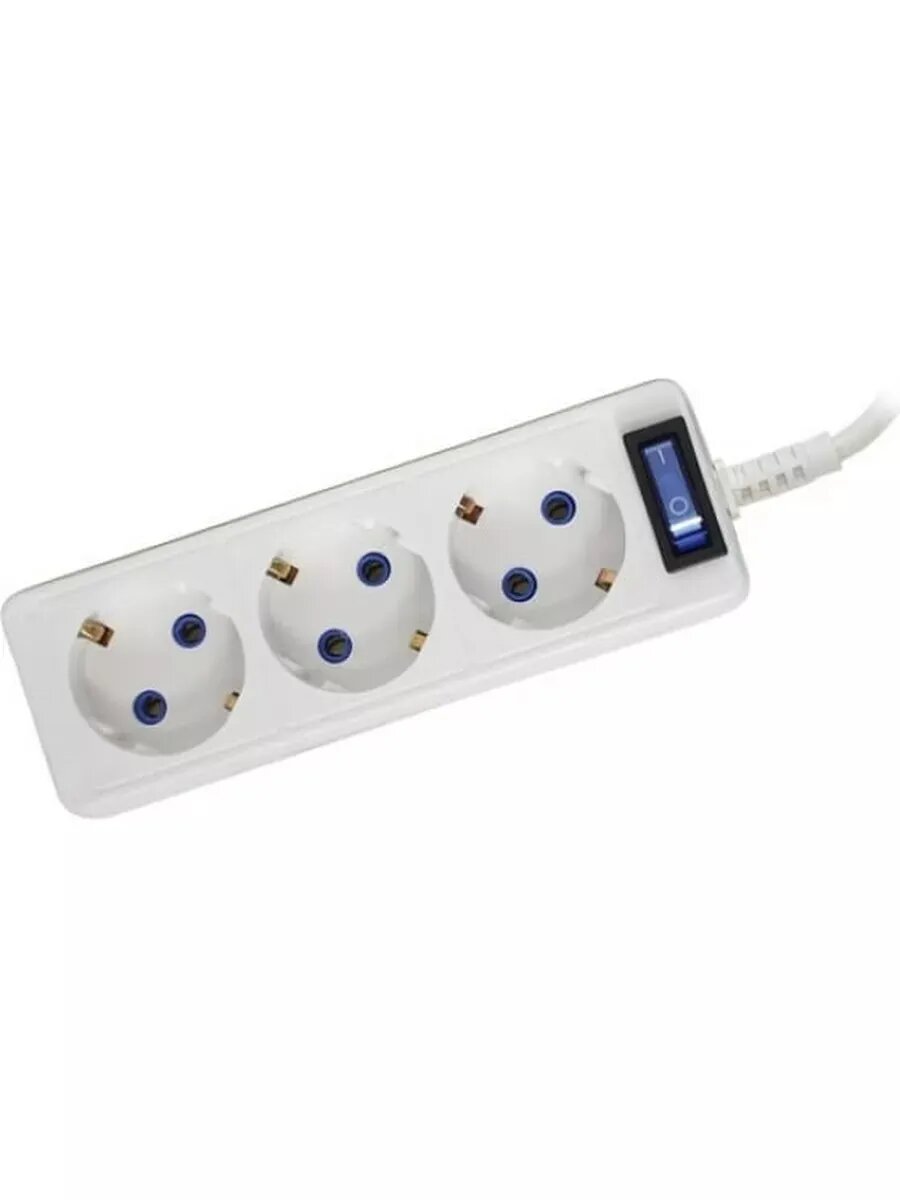 Сетевой фильтр 3 розетки 5 метров YKSM5M-3G-Z-V(10A)P