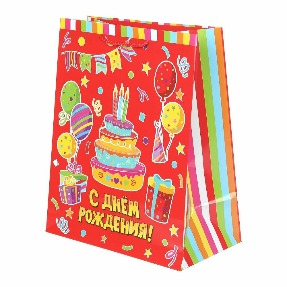 Пакет подарочный глянцевый L "Тортик", 140 гр/м Чудо праздник PL-127476-HB5