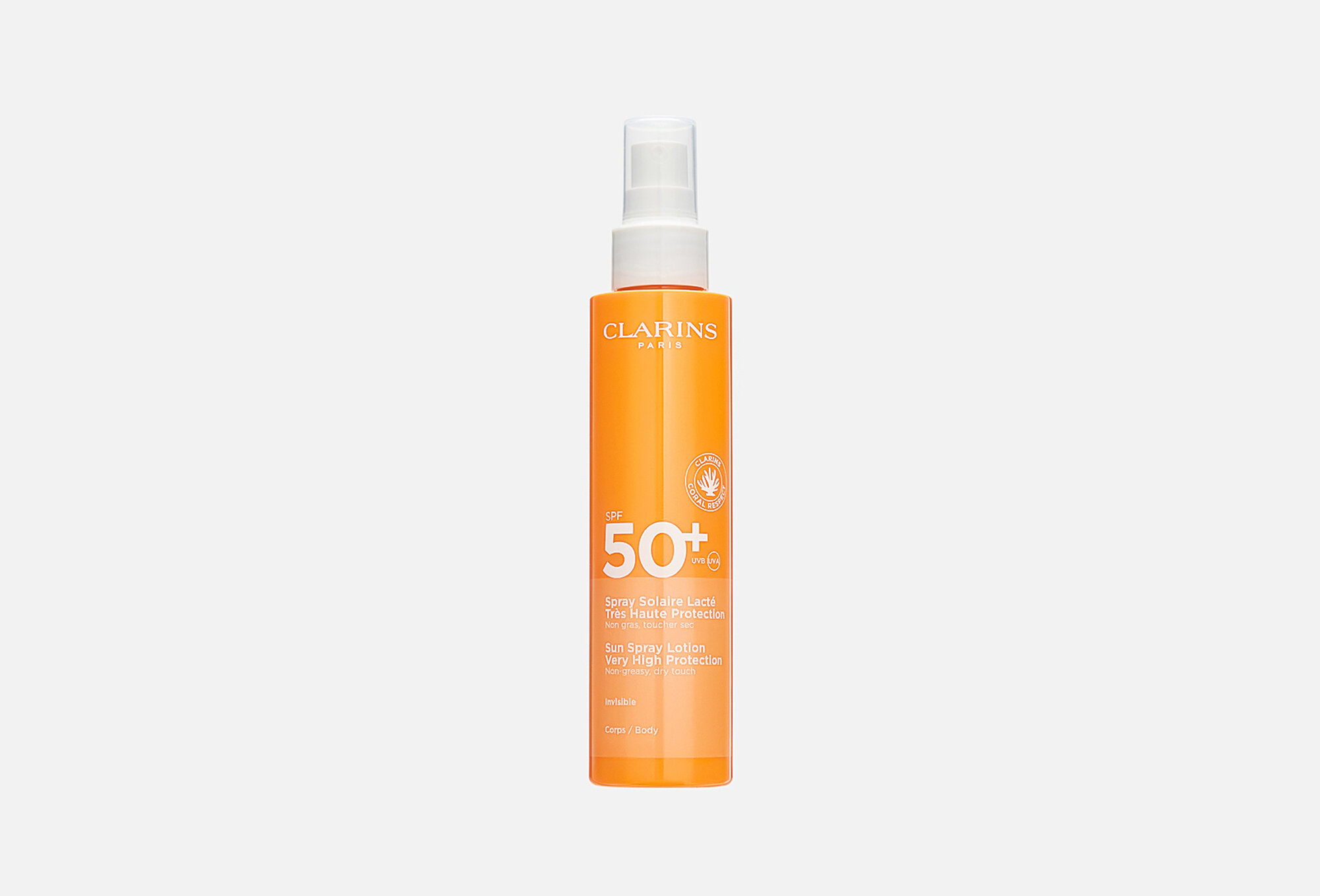 Солнцезащитное молочко-спрей для тела SPF 50+ CLARINS Spray Solaire Lacte 150 мл